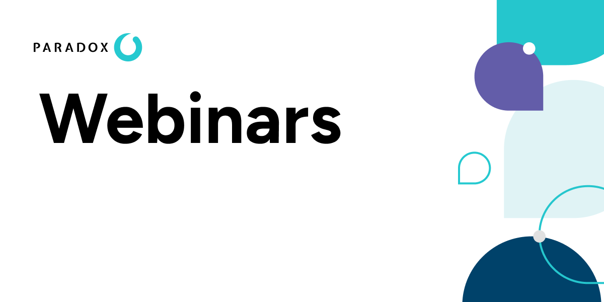 Webinars | Resources — Paradox